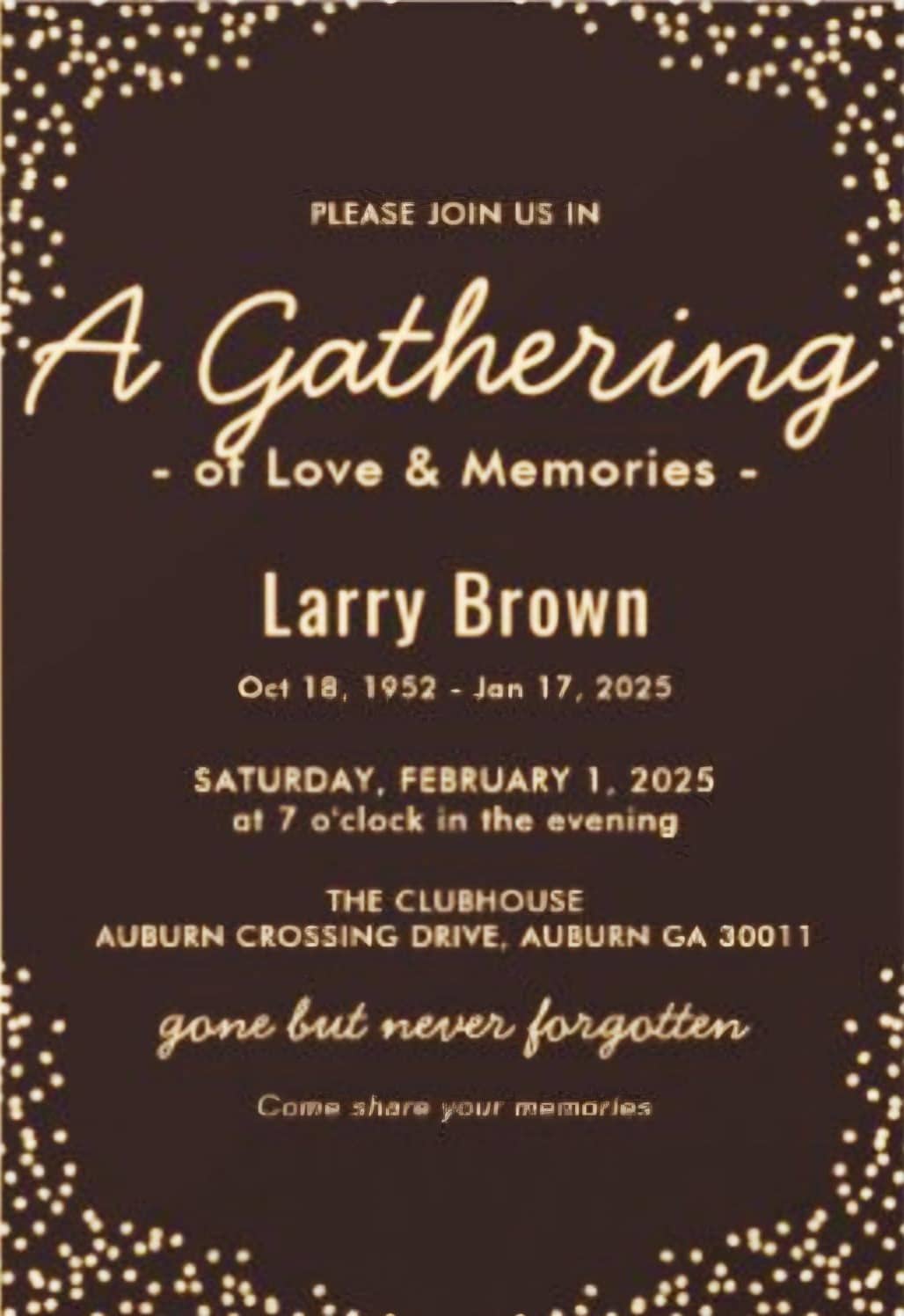 Larry Gene Brown - Georgia Cremation